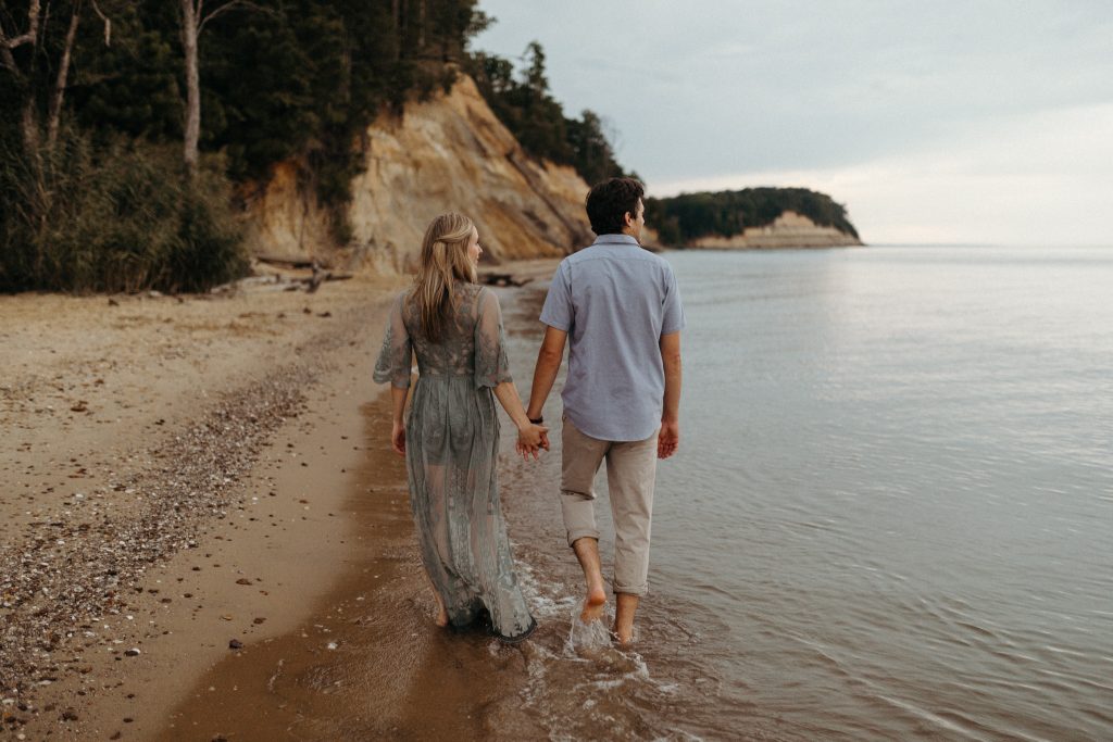 Earthy Beachy Engagement Vibes At Calvert Cliffs || Cate & Kyle