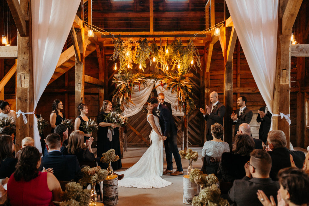 Outdoorsy Portland Maine Wildflower Wedding At Beech Ridge Barn ...